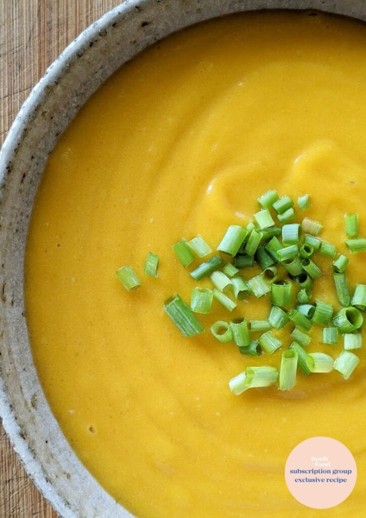 Pumpkin Miso and Ginger Soup/Puree | Boob to Food