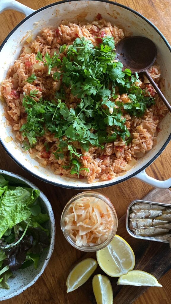 Tomato Garlic Rice | Boob to Food