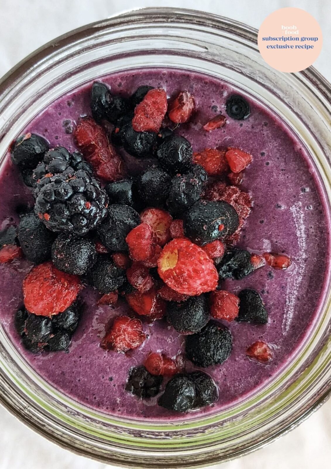 Purple Probiotic Smoothie | Boob to Food