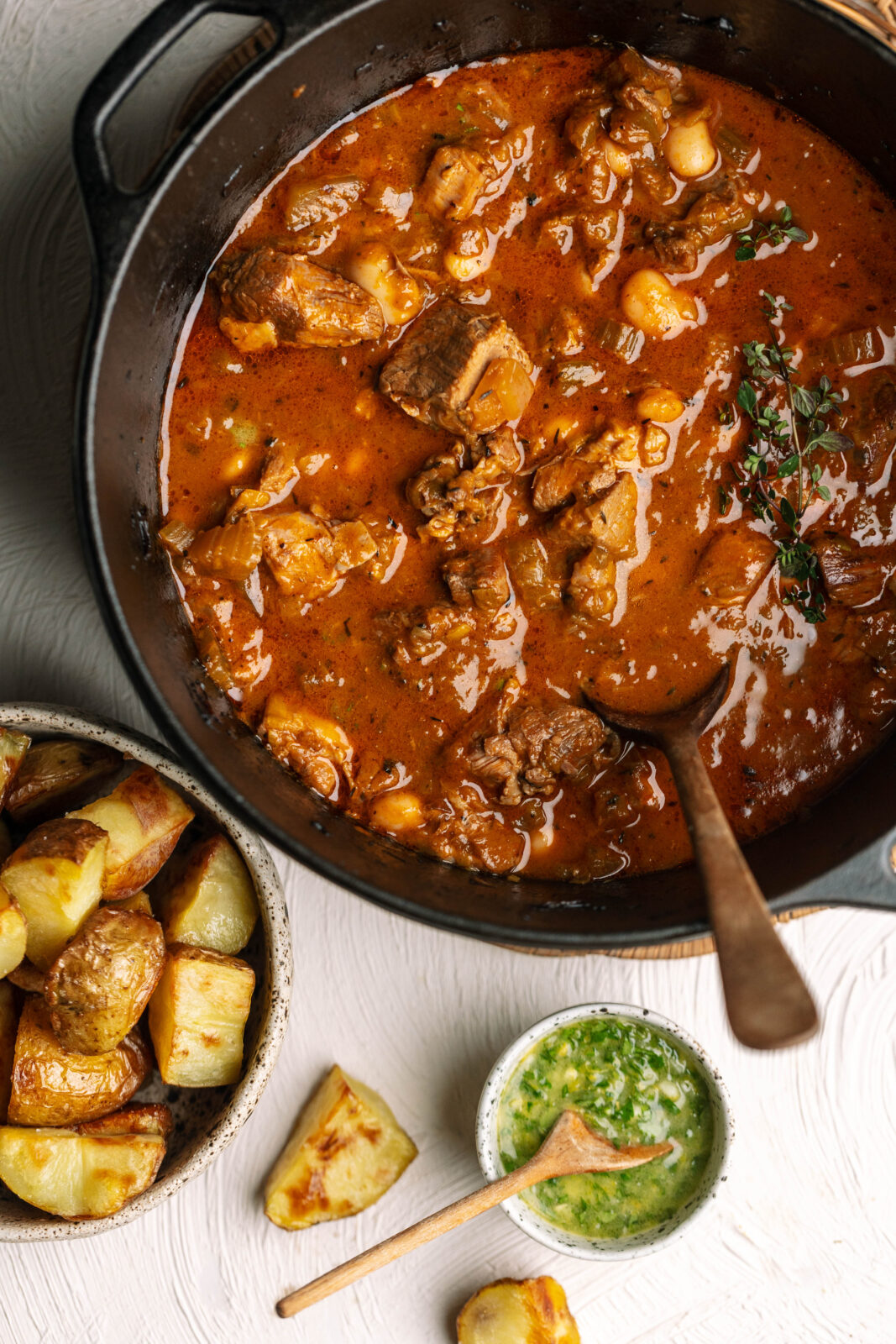 Lemony Pork & Bean Stew | Boob to Food